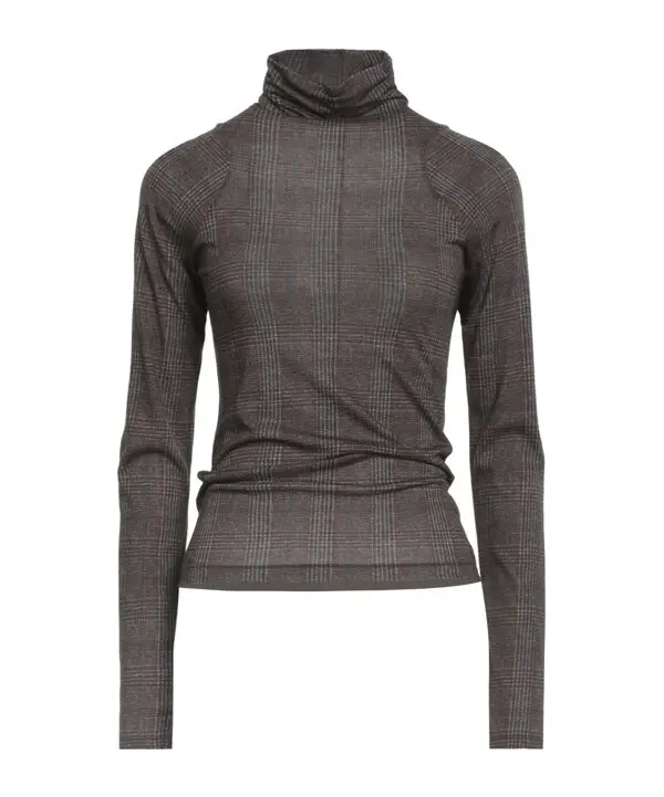 Rag & Bone Plaid Long-sleeve Turtleneck Top