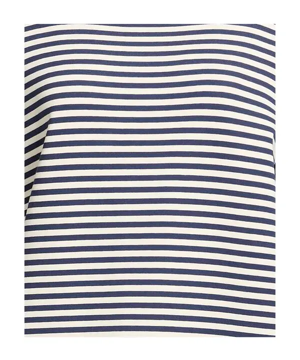 Max Mara Striped Long Sleeve Jersey Dress