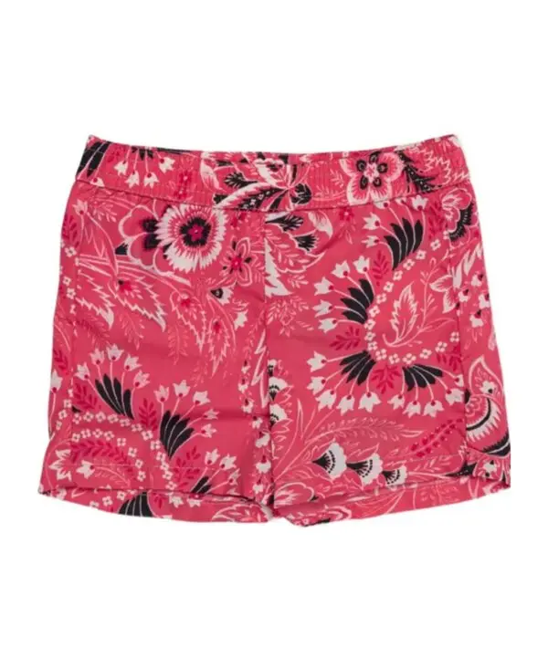 Etro Floral Print Cotton Shorts
