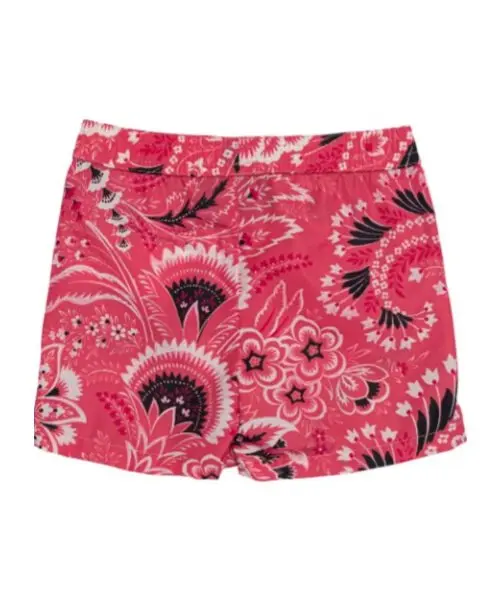 Etro Floral Print Cotton Shorts