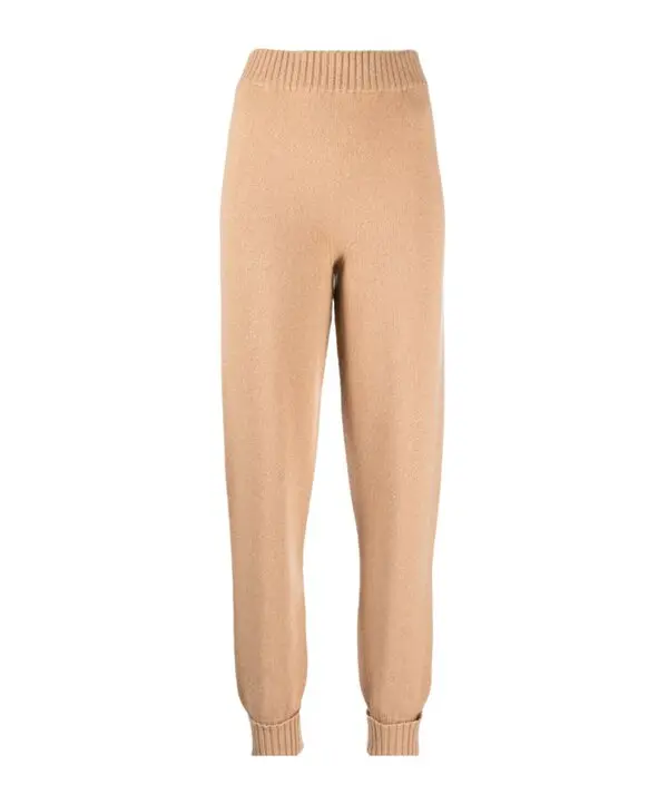 TWINSET Elasticated-waist Ribbed-knit Track Pants