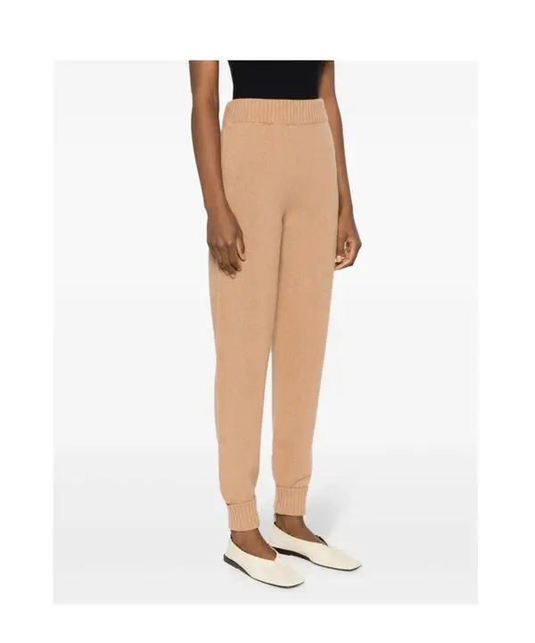 TWINSET Elasticated-waist Ribbed-knit Track Pants