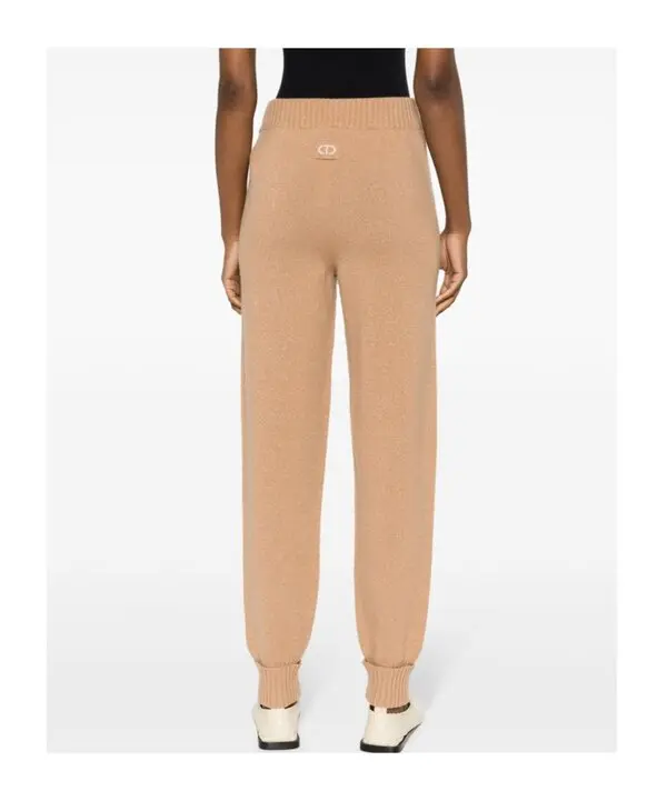 TWINSET Elasticated-waist Ribbed-knit Track Pants