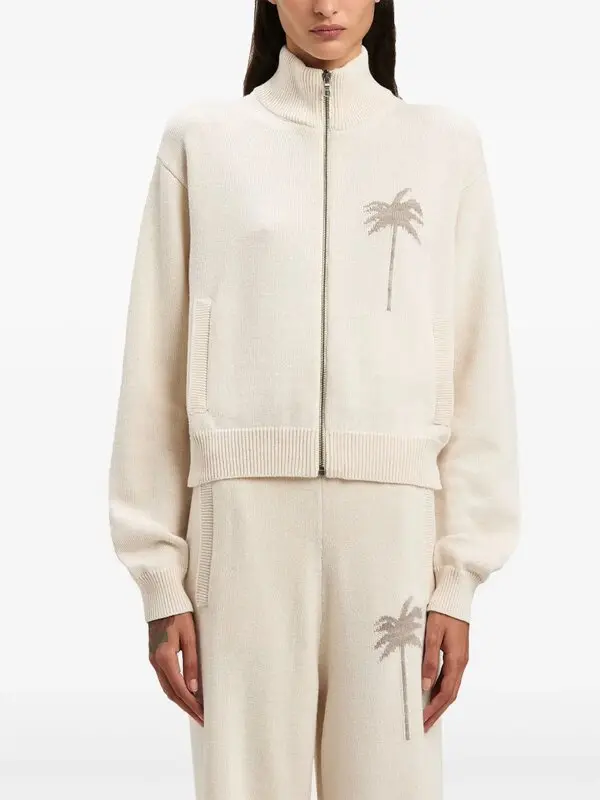 Palm Angels Palm Tree Knitted Track Top