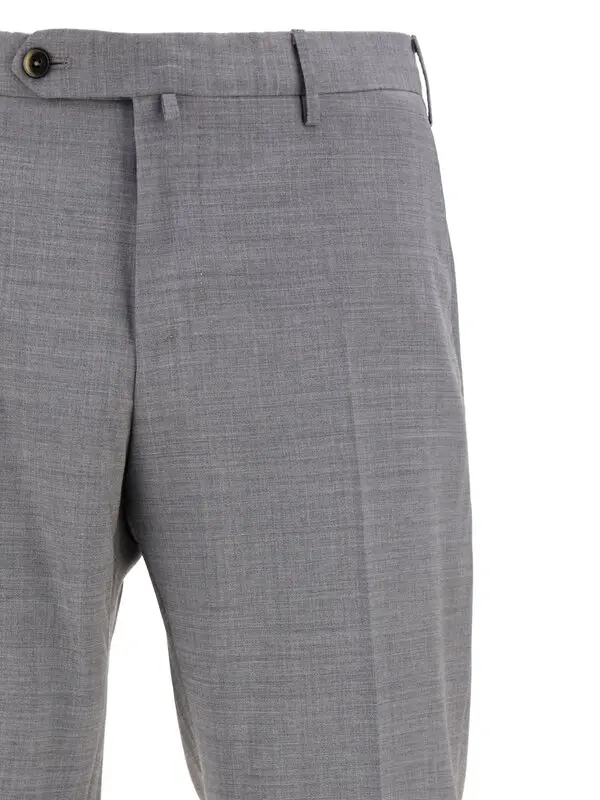 PT TORINO Tailored-cut Tapered Trousers