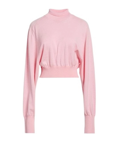 Sportmax Solid Color Wool High-neck Knit Sweater