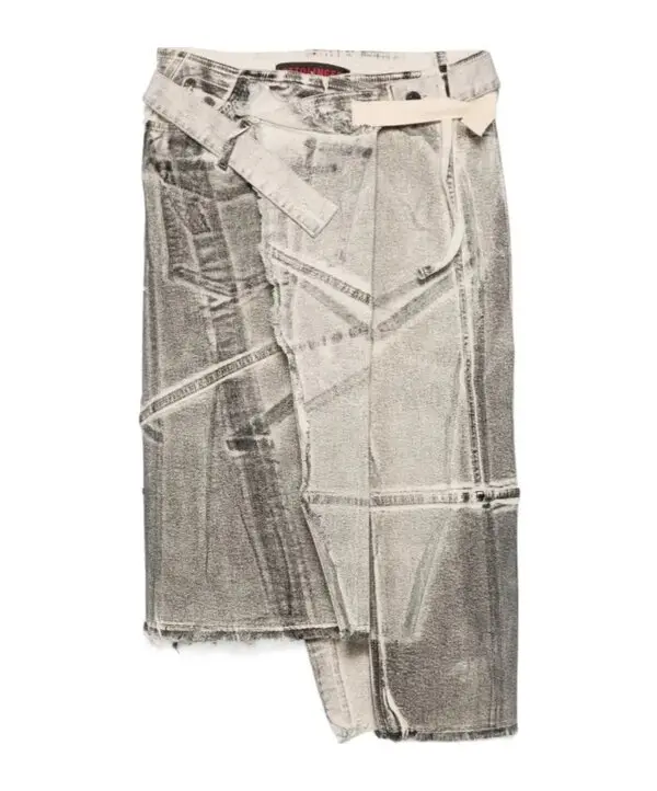 Ottolinger Denim Wrap Midi Skirt