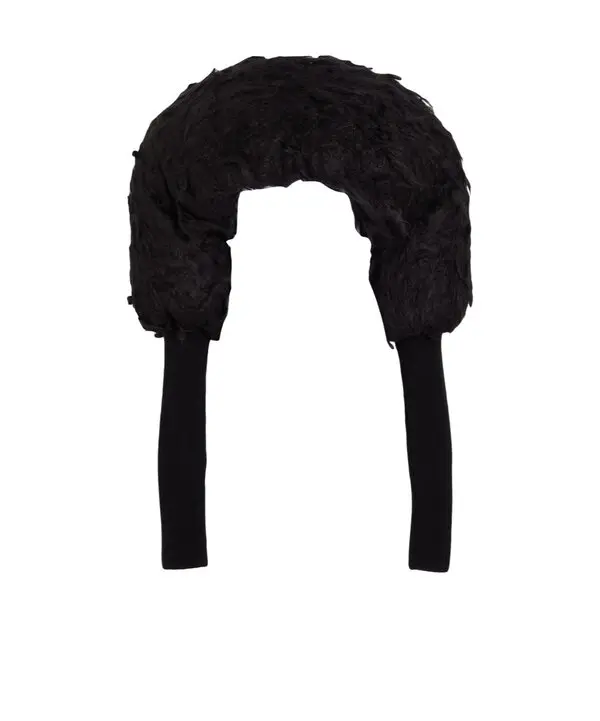 Rick Owens Solid Color Teddy Fleece Shawl