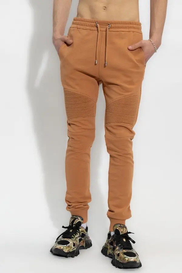 Balmain Logo Printed Drawstring Track Pants