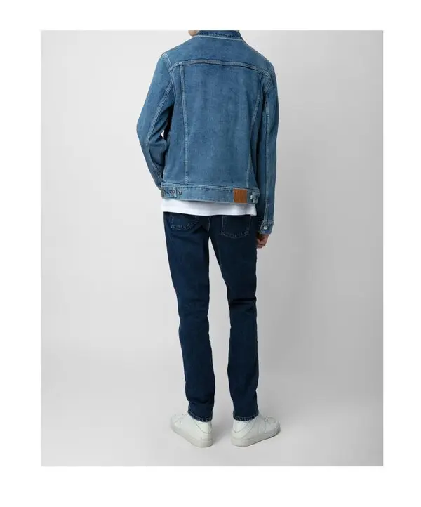 Zadig&Voltaire Colour-block Stretch-cotton Denim Jacket