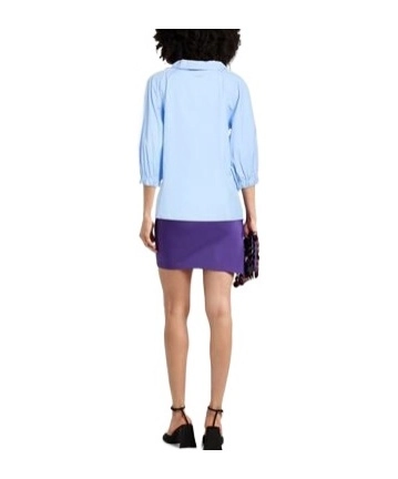 Marni Poplin Top With Embroidered Logo