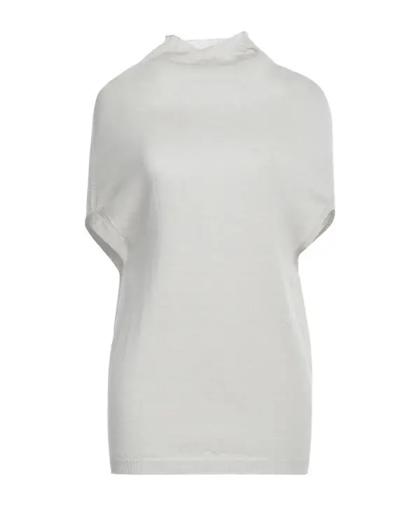 Rick Owens Lightweight Knitted Short-sleeved Turtleneck - White
