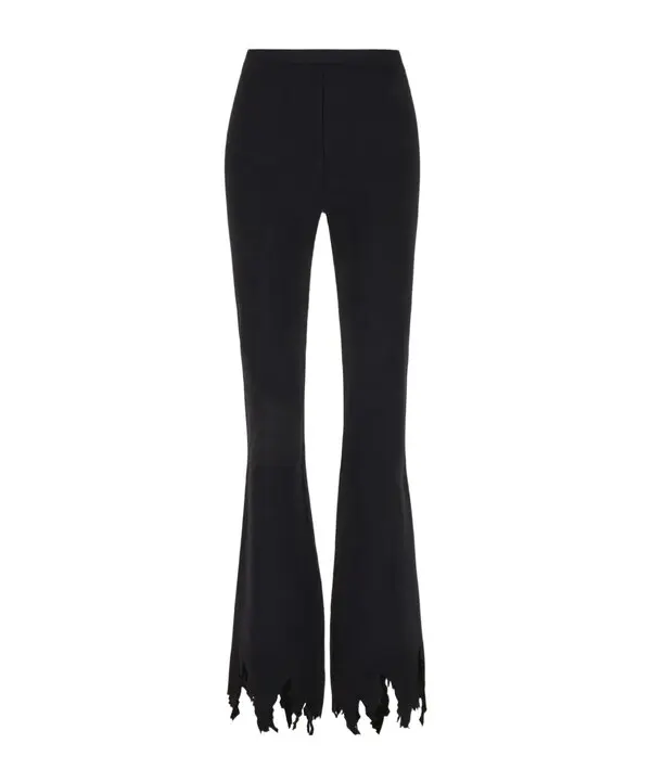 J.W.ANDERSON Shredded-hem Flared Trousers - No