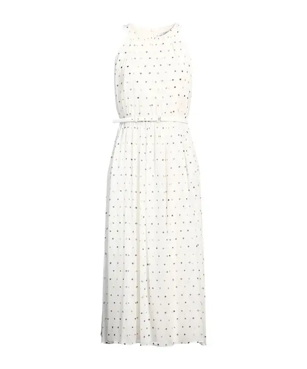 Max Mara Sleeveless Polka Dot Dress - White