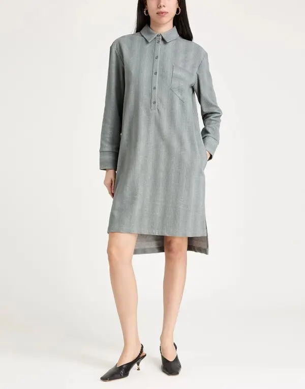 Max Mara Corduroy Long-sleeve Shirt Dress