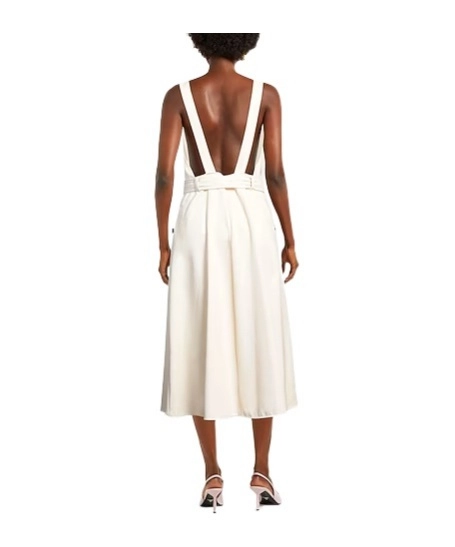 Max Mara Solid Color Pinafore Dress
