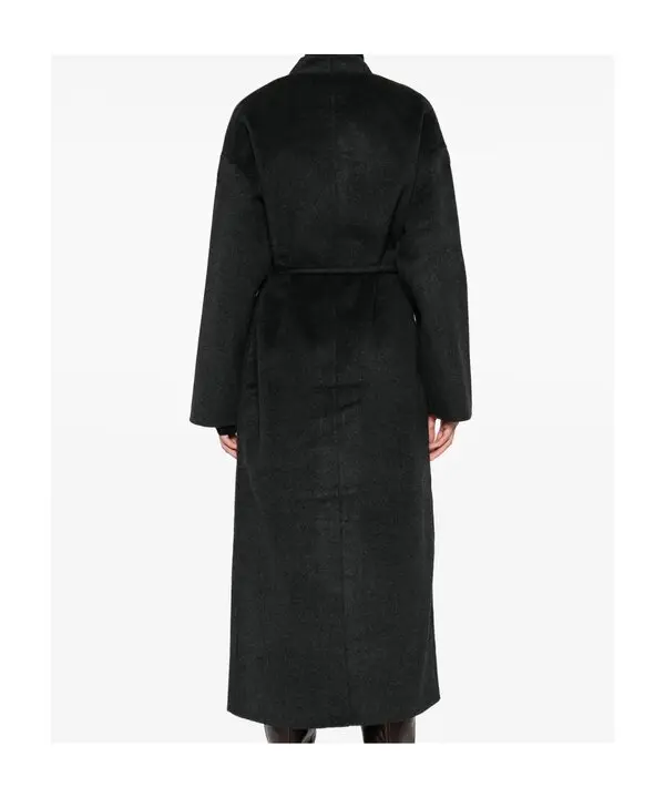 ANINE BING Wrap Coat With Self-tie Belt