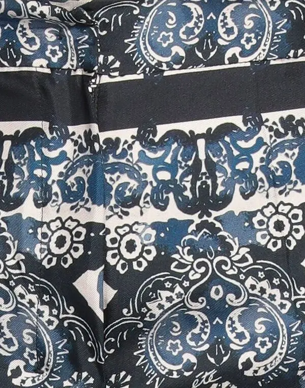 Max Mara Paisley Print Satin Wide-leg Trousers