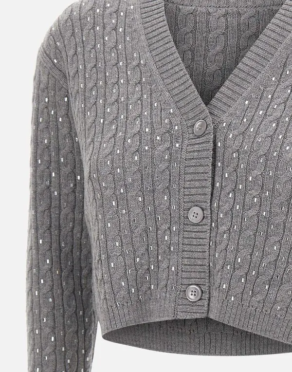Max Mara Tamigi V-neck Cropped Cardigan