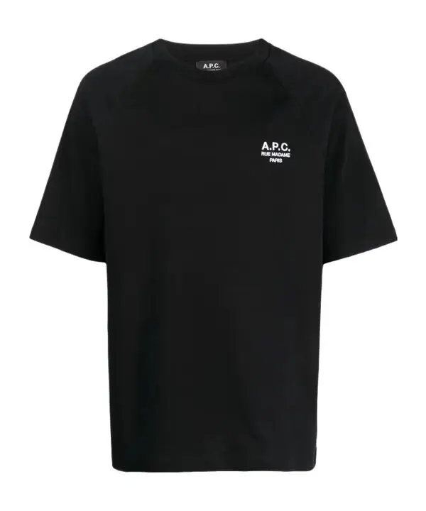 A.p.c. Willy Logo-embroidered Cotton T-shirt - Black