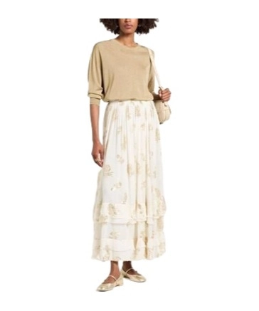 Chloé Printed Midi Skirt