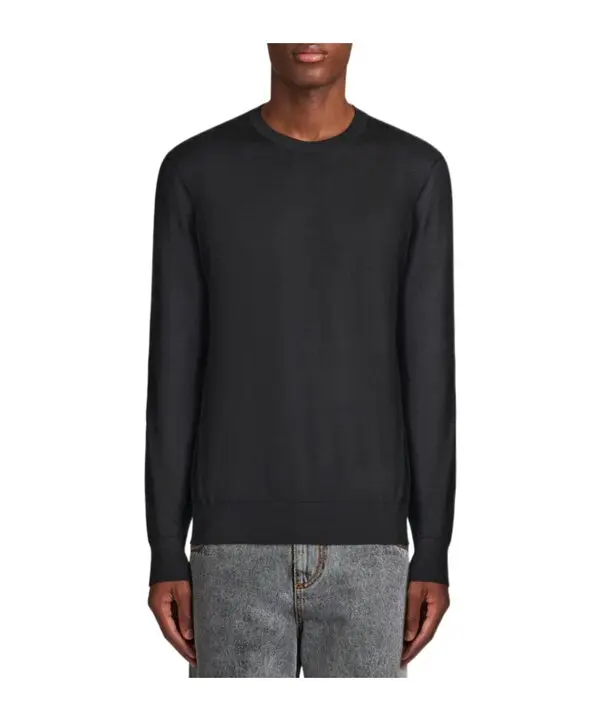 Etro Silk And Cashmere Jumper With Logo On Rear