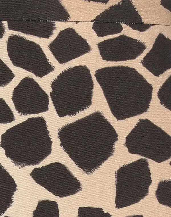 Max Mara Animal Print Twill Mini Skirt