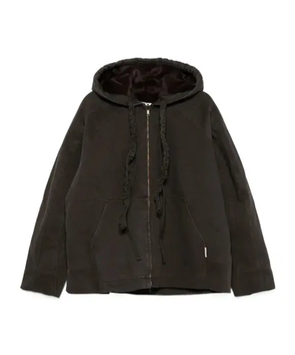 Ottolinger Reversible Zip-up Denim Jacket With Drawstring Hood