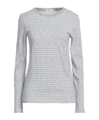 Rag & Bone Fine Horizontal Stripe Crew-neck Long-sleeve Top