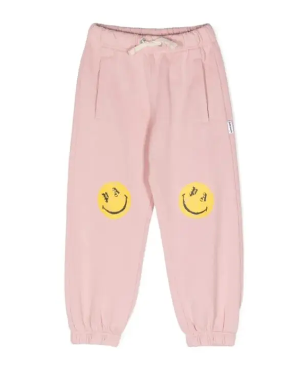 Palm Angels Smiley Print Drawstring Track Trousers