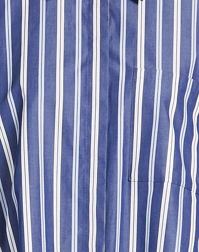 MAXCO. Max&co. Striped Chambray Shirt With Embroidered Logo