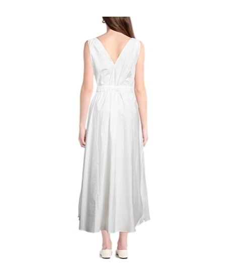 Brunello Cucinelli V-neck Waist-cinched Dress