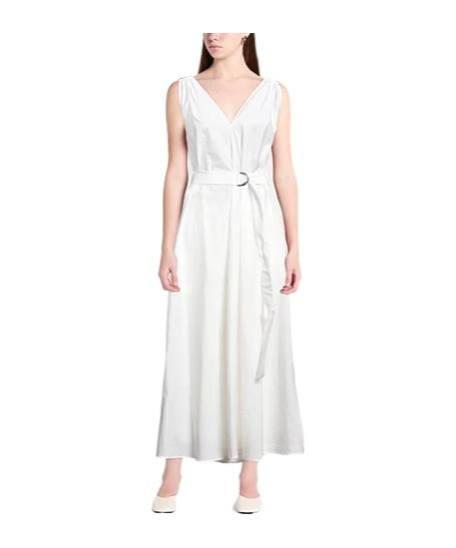 Brunello Cucinelli V-neck Waist-cinched Dress
