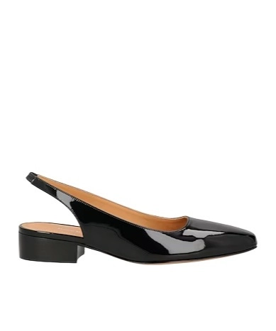 MAISON MARGIELA Square-toe Flat Mary Janes - Black