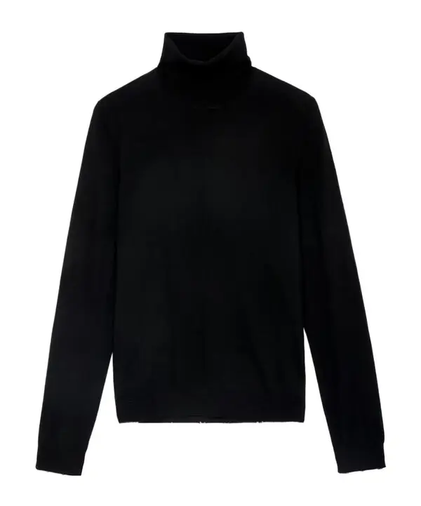 Zadig&Voltaire Bobby Fine-ribbed Raw-cut Jumper