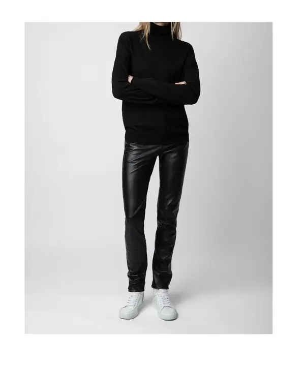 Zadig&Voltaire Bobby Fine-ribbed Raw-cut Jumper
