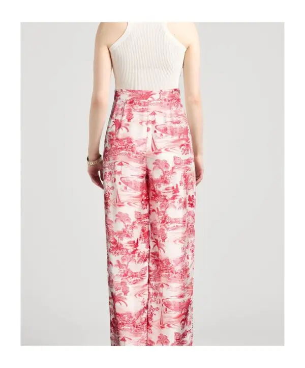 Max Mara Versatile Floral Loose-fit Long Casual Pants