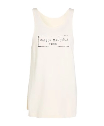 MAISON MARGIELA Sleeveless Printed Jersey Top