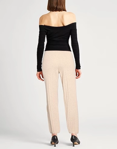Max Mara High-waisted Elastic Cashmere Pants