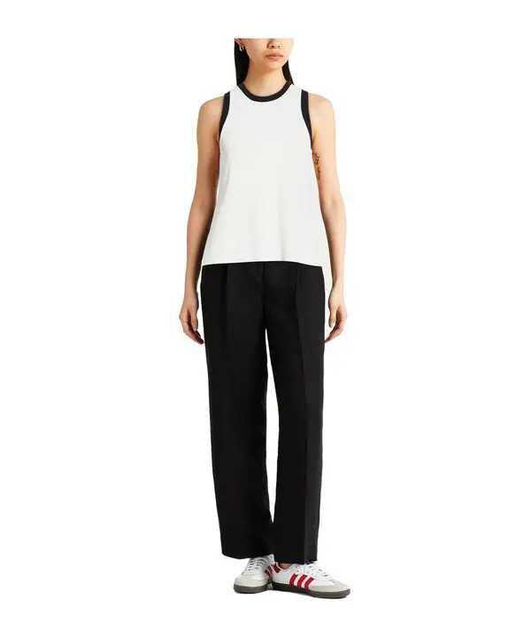 Max Mara Two-tone Knitted Sleeveless Top