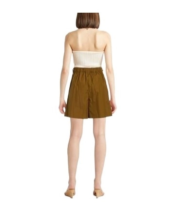Max Mara Elastic-waist Wide-leg Shorts