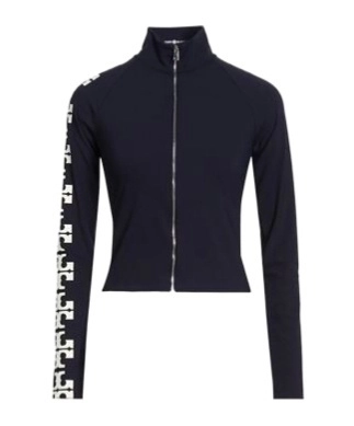 Tory Burch Stand-collar Full-zip Cropped Jacket