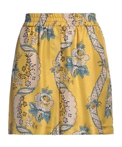 Max Mara Floral Print Satin Shorts - Multicolor