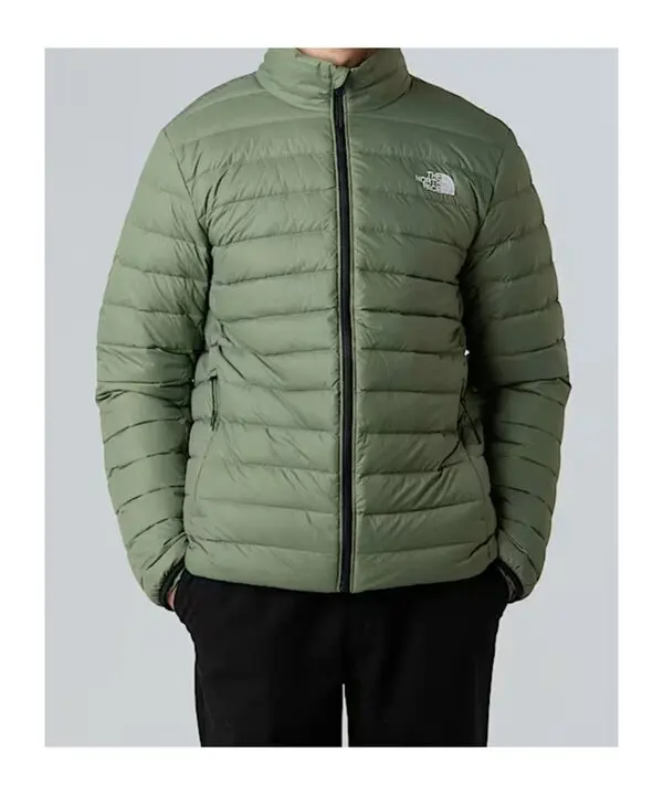 The North Face Logo Embroidered Zipped Down Jacket