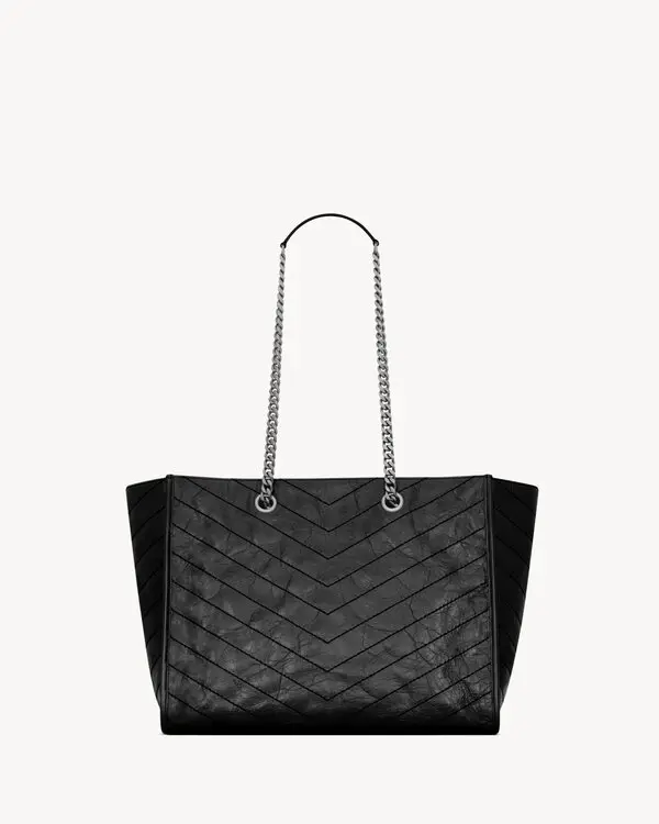 Saint Laurent Niki Shopping Bag In Vintage Leather