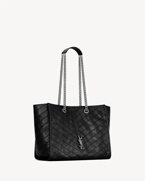 Saint Laurent Niki Shopping Bag In Vintage Leather