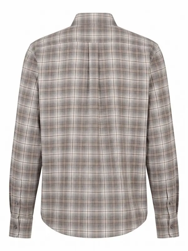 Peserico Long-sleeved Plaid Shirt
