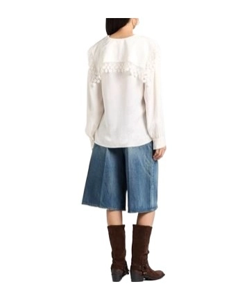 Chloé Jacquard Long Sleeve Blouse