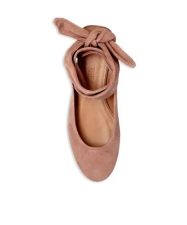 Attico Cloe Ballet Flats With Tie-fastening Ankle Strap - No