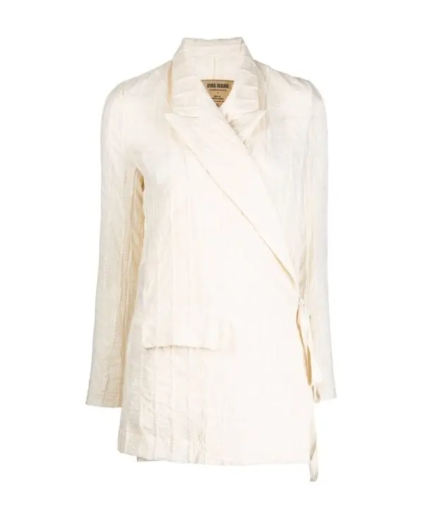 UMA WANG Wraparound Oversize Blazer - White